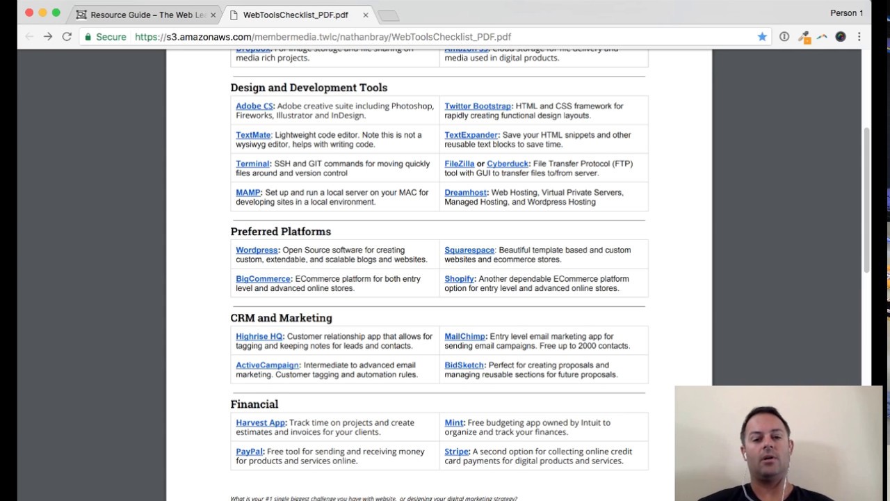 Resource Guide • Nathan Bray